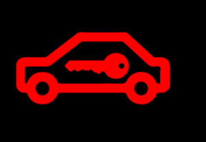 Mystery of the Red Car with Key Symbol on Dashboard